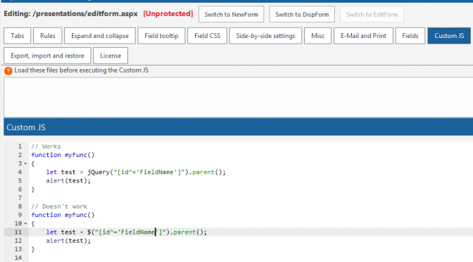 Topic Jquery Not Available In Customjs Sharepoint Javascripts